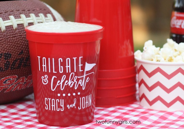 Personalized Custom Cups for Football Tailgating Party