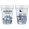 Auburn University Skyline Styrofoam Disposable Cup