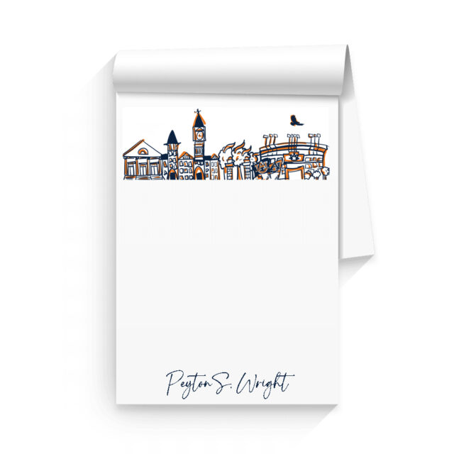 College Campus Skyline Notepad & Stationery