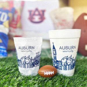 Auburn University Skyline Styrofoam Disposable Cup