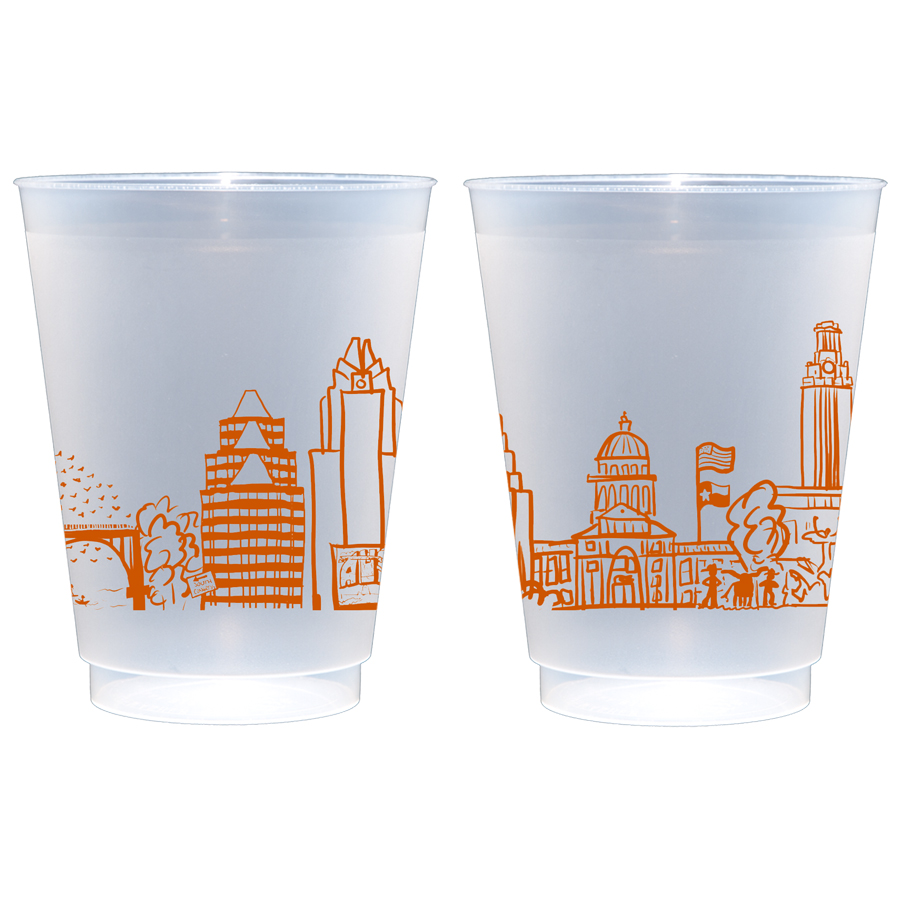 Personalized Notepad Set {Austin Skyline}