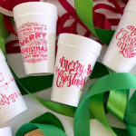 Christmas Styrofoam Cup Bulk Print