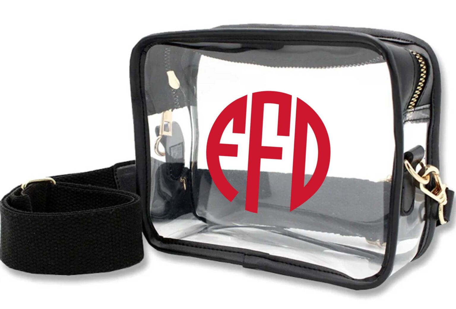 Clear Purses and Bags with Monogram – Two Funny Girls