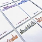 Personalized Notepad Set {University of South Carolina Campus Skyline ...