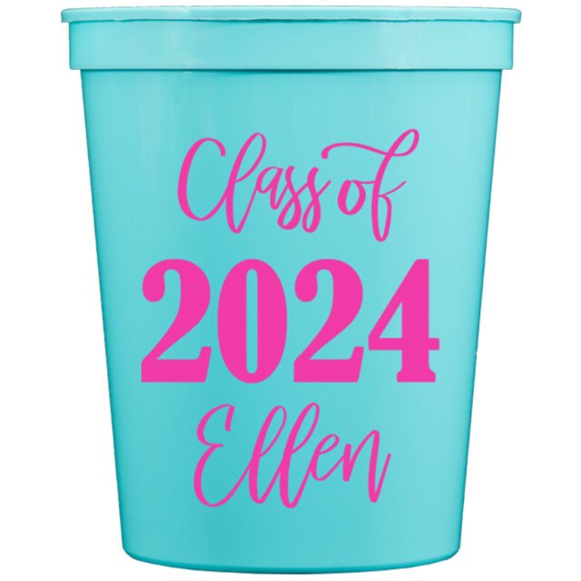 Personalized Stadium Cups for Graduation {16 oz}