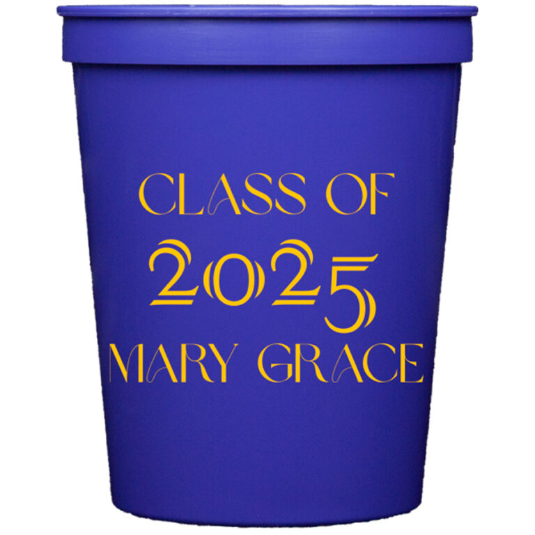 Personalized Graduation Cups, Plates and Napkins