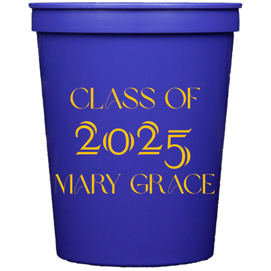 Personalized Graduation Cups, Plates and Napkins