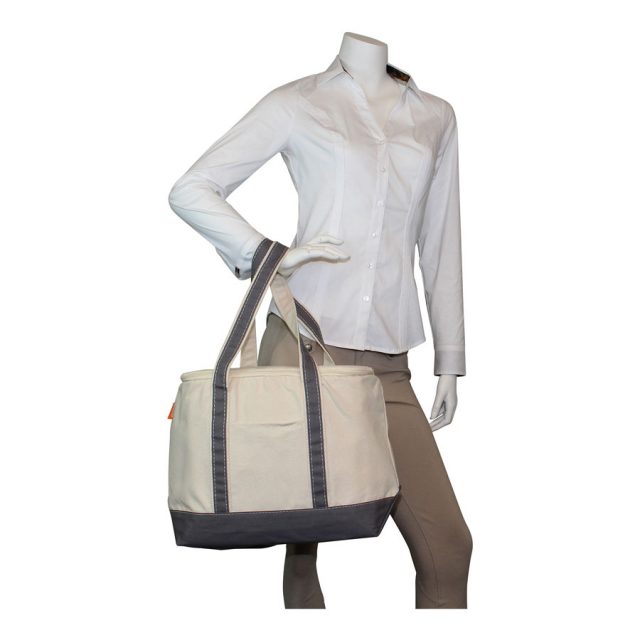 Insulated Canvas Cooler Tote Bag {Large - Emerald Green}