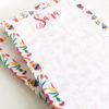 Personalized Set of 2 Custom Printed Notepads {Otomi Mexican Embroidery}