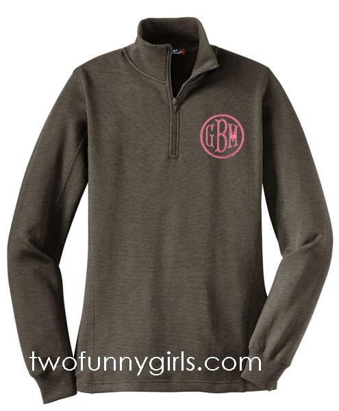 Monogram Pullover Graphite Heather Grey Sweatshirts