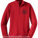 Monogram Pullover Red Sweatshirts