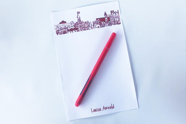 Personalized Notepad Set {Ohio State Buckeye Landmarks - Columbus, Ohio ...