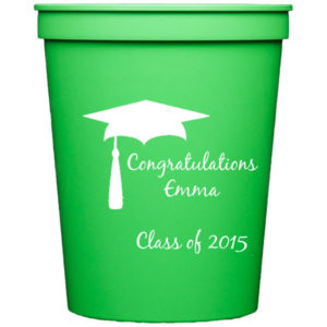 Personalized Stadium Cups for Graduation {16 oz}
