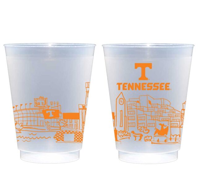 Frosted Cup 10 Pack {University of Tennessee-Knoxville Campus Skyline}