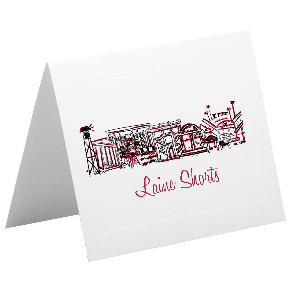Personalized Foldover Notecard Stationery Set {University of Georgia ...