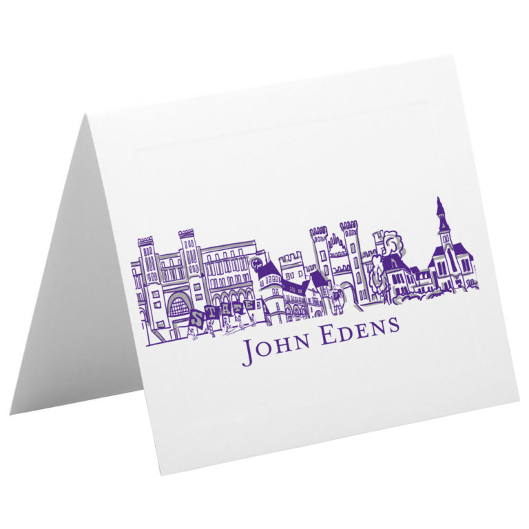 College Campus Skyline Notepad & Stationery