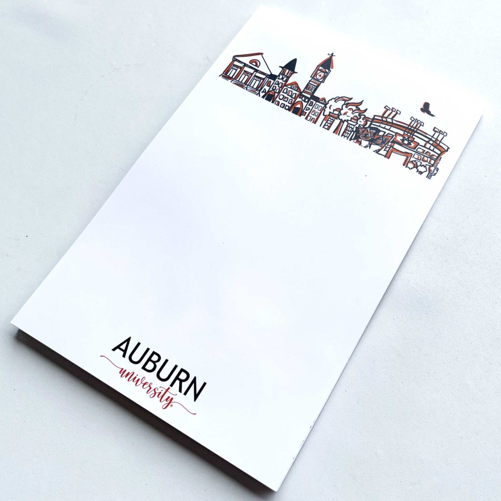 College Campus Skyline Notepad & Stationery