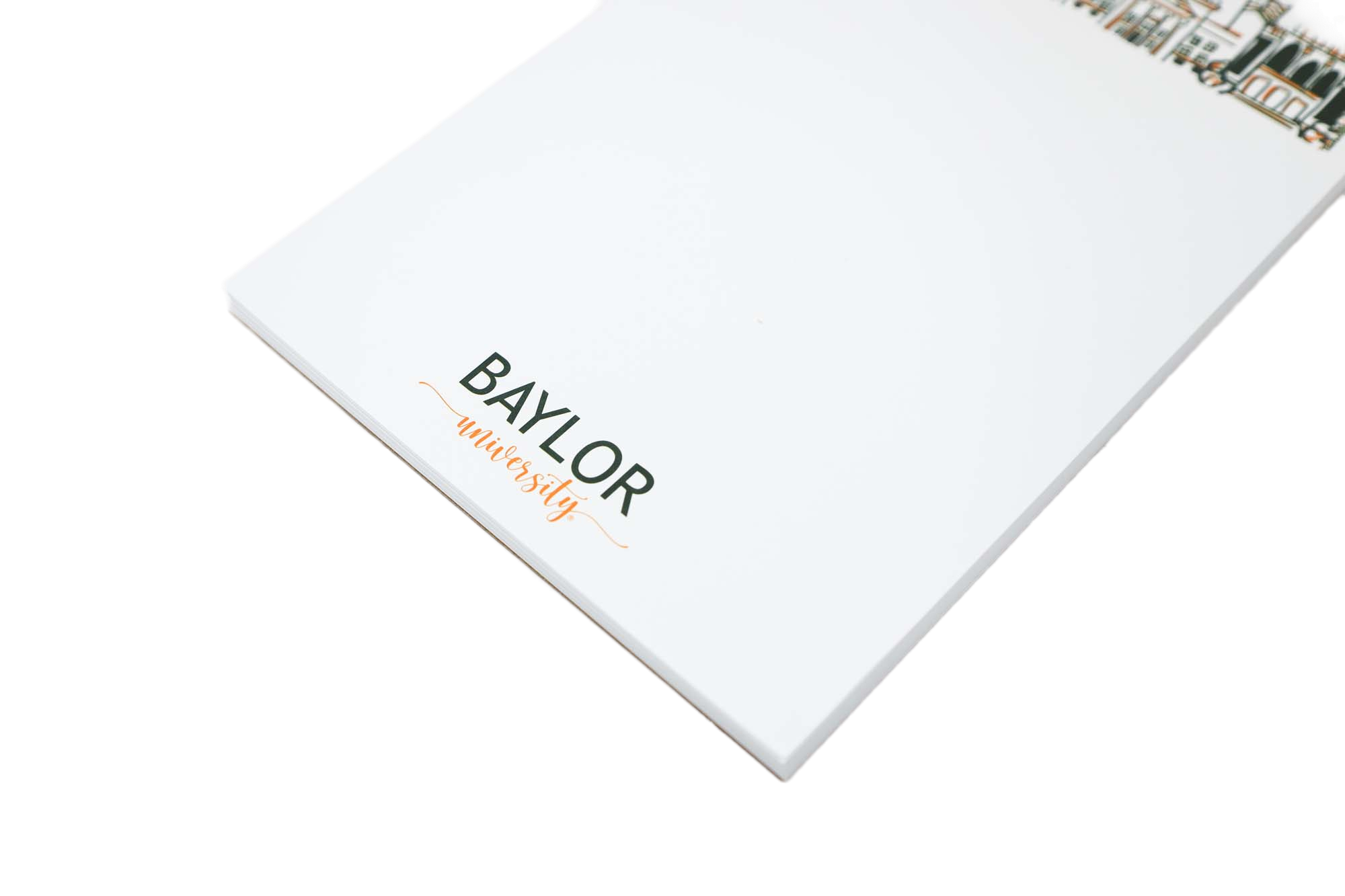 Baylor Campus Skyline Notepad