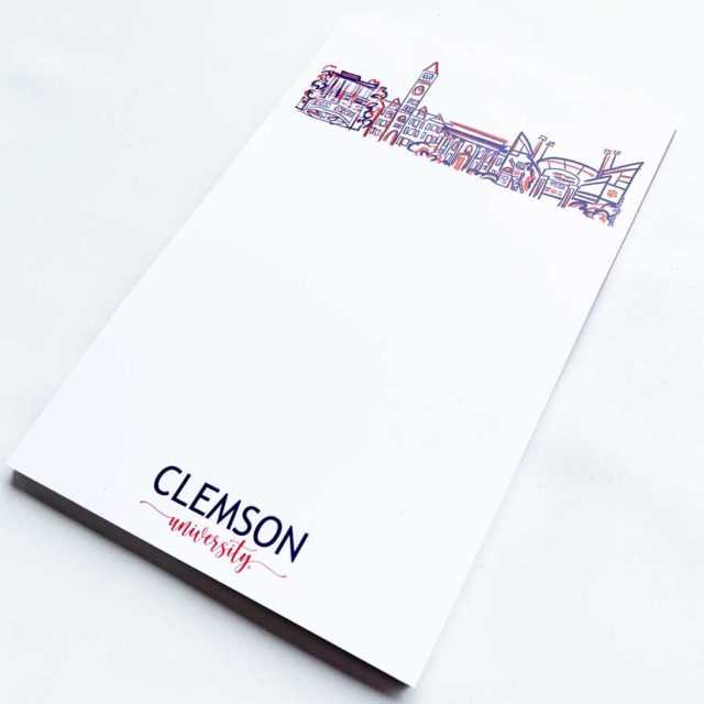 College Campus Skyline Notepad & Stationery