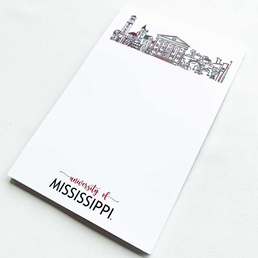 College Campus Skyline Notepad & Stationery