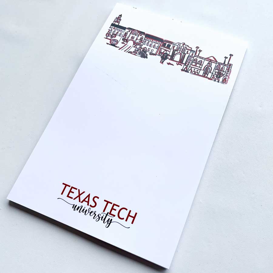 College Campus Skyline Notepad & Stationery