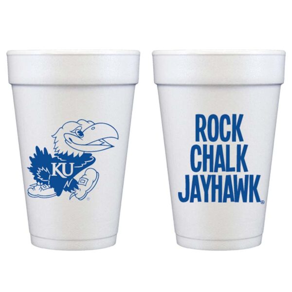 University of Kansas - Rock Chalk Jayhawk Foam Cup