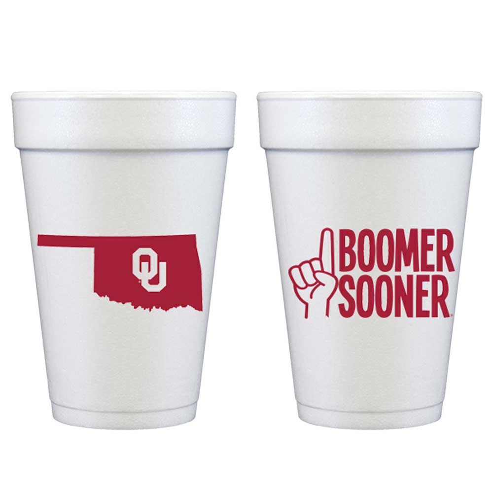 Oklahoma University - Boomer Sooner {Foam Cup 10 Pack}
