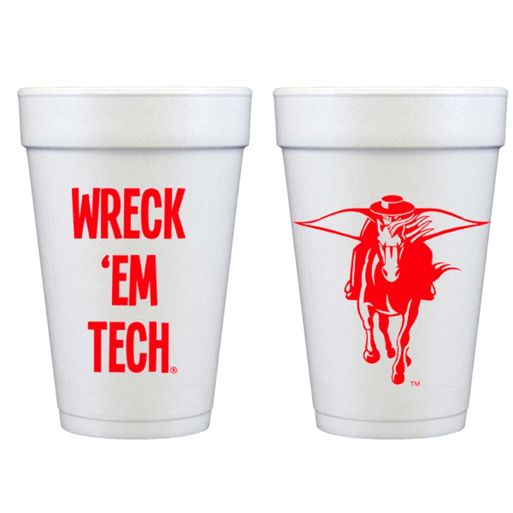 Texas Tech University - Masked Rider/Wreck 'Em Foam Cup