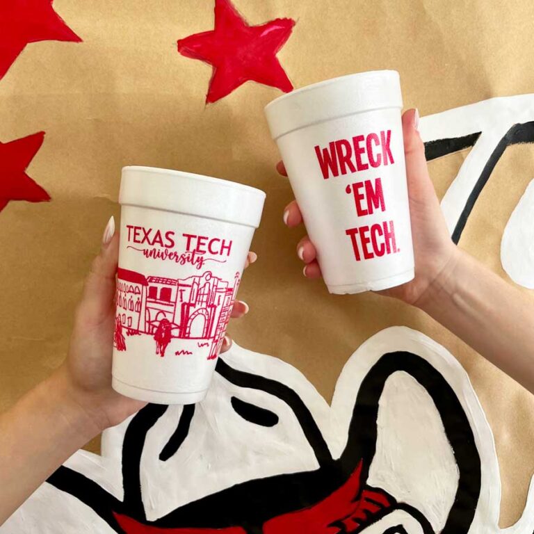 Foam Cup 10 Pack {Texas Tech University Landmarks - Lubbock, Texas ...