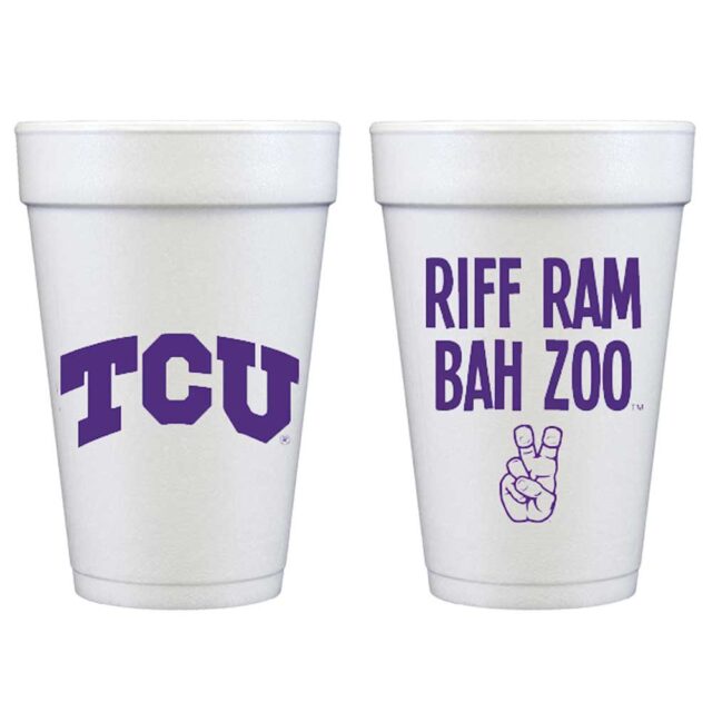 Texas Christian University TCU Riff Ram Foam Cup
