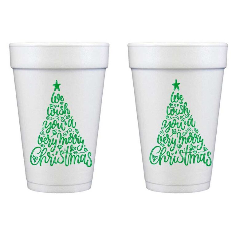 Styrofoam Christmas Cups - Reindeer Roadie
