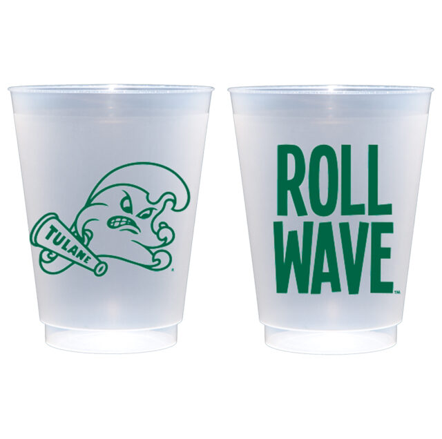 Tulane University Roll Wave {Frosted Roadie Cup 10 Pack}
