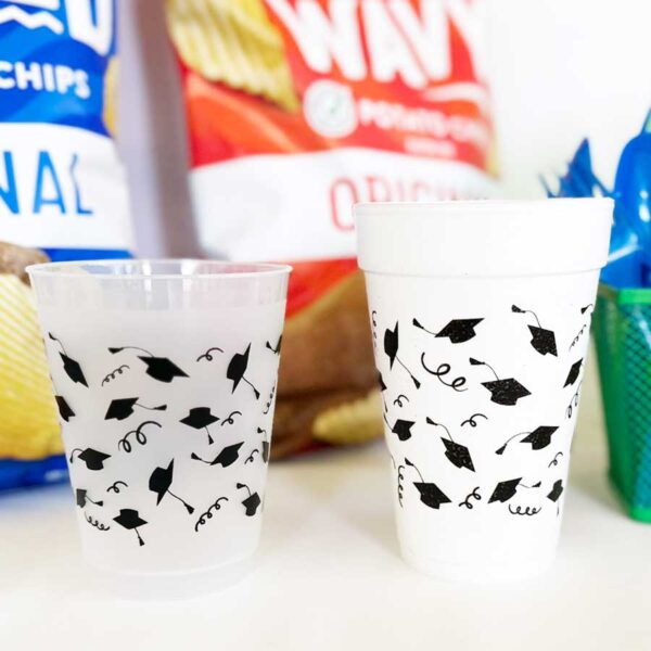Graduation Party Disposable Styrofoam Cup Pack