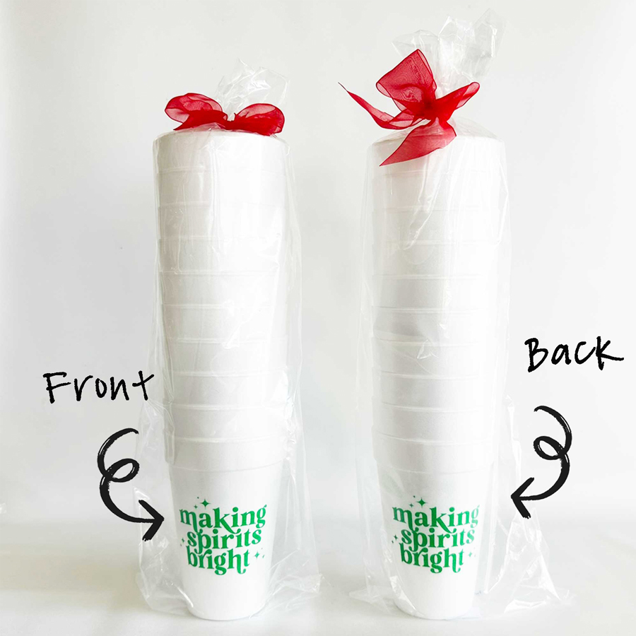 Christmas Styrofoam Cups {We Wish You a Merry Christmas}
